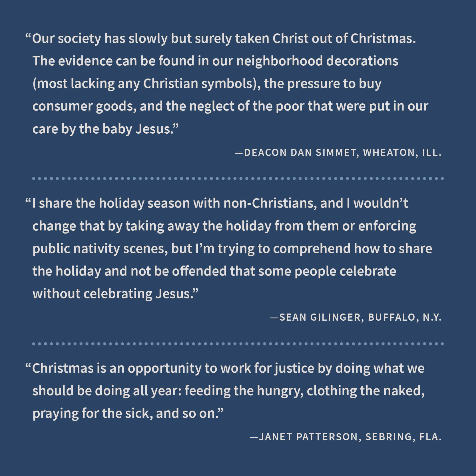 U.S. Catholic readers know what Christmas is all about - U.S. Catholic