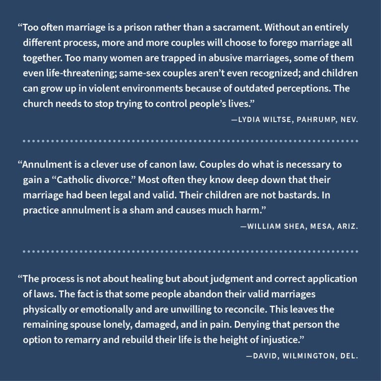Canon law on marriage and annulments needs updating - U.S. Catholic